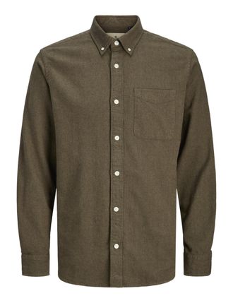 Jack & Jones Jprblubrook Twill Solid L/S Shirt Sn