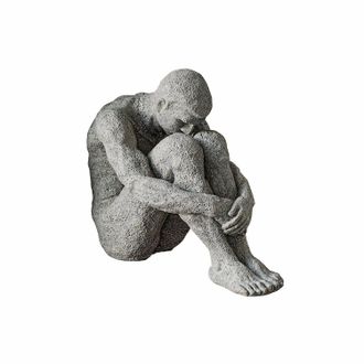 Loberon Figur Antony, handgearbeitet, kunstreich geformte Statue, hochwertiges Antik-Finish, Schlichtes Design, Dekoration, Dekofigur, Wohn-Accessoire, Polyre