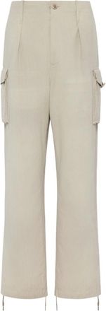 Maison Margiela Homme, Pantalons, Beige, Taille: M Wide Pantalons