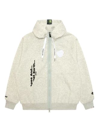 Aape By A Bathing Ape hoodie à fermeture zippée - Gris