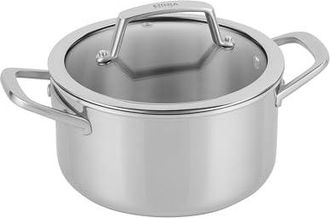 Ninja EverClad Edelstahl-Kochtopf (18 cm) mit Deckel, geeignet f&uuml;r alle Herdarten, sogar Induktion, ofenfest bis 300 &deg;C, durchgehender Induktionsboden, C902