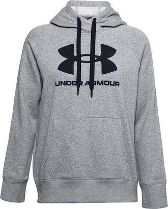 Under Armour Rival Fleece Logo Hoody Damen grau, XS Damen