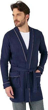 Damart Robe de chambre maille nid dabeille, Marine, (126-133) 3XL