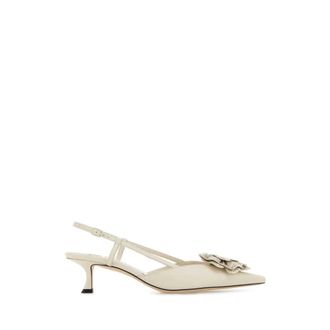 Jimmy Choo London Femme, Chaussures, Blanc, Taille: 41 EU Mimmi Slingback 50