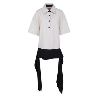Entire studios 6264 Ponge Polo Top - - Tops - Damen - Beige - XS