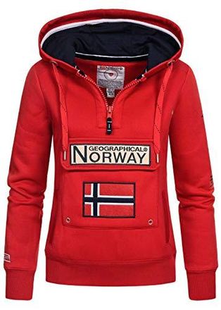 Geographical Norway Sweat Rouge Femme Gymclass