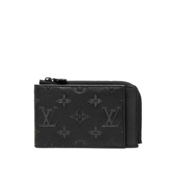 Louis Vuitton Portefeuille Monogram Shadow Pre-owned - Femme - Pre-owned - Noir - Taille: ONE Size