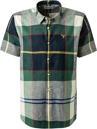 Barbour Herren Kurzarmhemd grün kariert