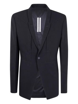 Rick Owens veste boutonnée oversize - Noir