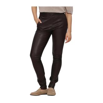 Arma Soraya Stretch Plonge Lederhose - - Trousers - Damen - Braun - XS
