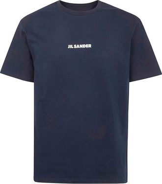 Jil Sander Rundhalspullover - Blau