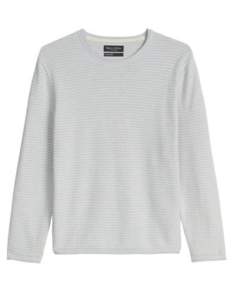 Marc O'Polo Leichter Strick-Pullover aus Baumwolle und Leinen, Regular Fit in