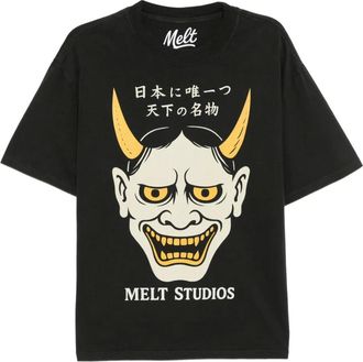 Melt t-shirt à imprimé graphique - Noir