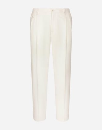 Dolce & Gabbana Sartoriale Hose Aus Flanell - Mann Hosen Und Shorts Beige 48