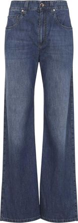 Brunello Cucinelli Jean Droit - Bleu