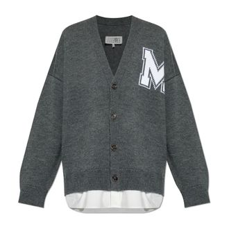 Maison Margiela Cardigan mit Hemdelementen - - Knitwear - Herren - Grau - M
