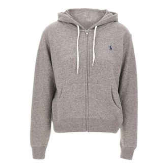 Ralph Lauren Femme, Sweatshirts et sweats &agrave; capuche, Gris, Taille: 42 FR Logo SweaT-shirt