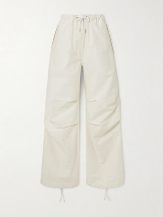 Acne Studios Hose Mit Weitem Bein Aus Einer Baumwollmischung - Weiß