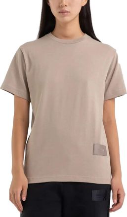 Replay Damen T-Shirt Kurzarm aus Baumwolle Second Life Collection, Sand 822 (Beige), L