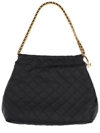 Tory Burch Womens Fleming Bag Black Leather Shoulder
