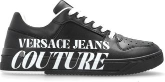 Versace Jeans Couture Homme, Chaussures, Noir, Taille: 41 EU Chaussures de sport avec logo imprim&eacute;