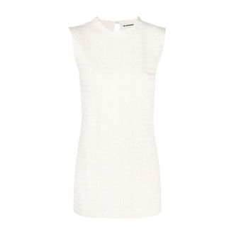 Jil Sander Femme, Tops, Beige, Taille: 36 FR Textured Top