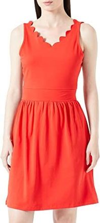 Only Onlamber S/L Dress JRS Robe de Cocktail, Rouge High Risk, M Femme