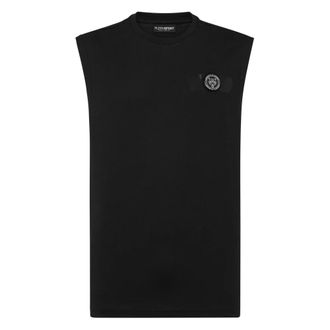Plein Sport Homme, Tops, Noir, Taille: XL T-shirt sans manches Col Rond