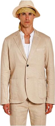 Mason's Homme, Vestes, Beige, Taille: XL Blazer Da Vinci