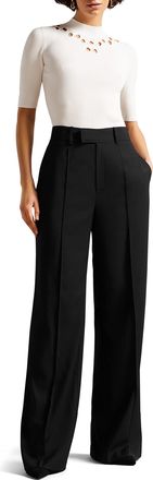 Ted Baker Damen Hildiat Lässige Hose, Schwarz, 3