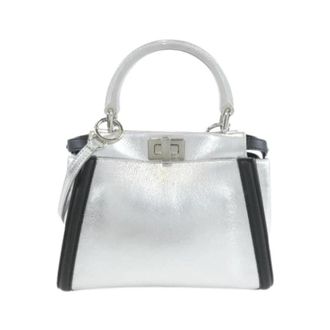 Fendi Pre-owned Peekaboo Mini Calf Handbag - - Pre-owned - Damen - Grau - ONE SIZE