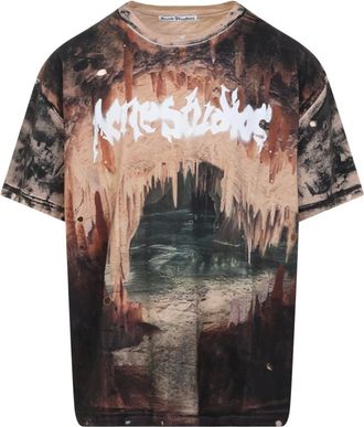 Acne Studios Homme, Tops, Multicolore, Taille: M T-shirt en coton