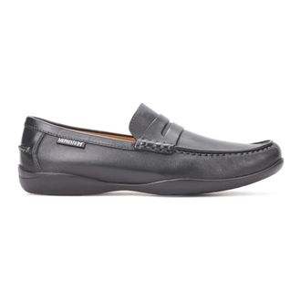 Mephisto Klassische schwarze Lederslipper f&uuml;r Herren - - Shoes - Herren - Schwarzk - 46 EU
