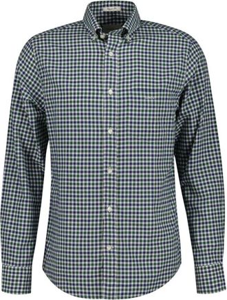 GANT Homme, Chemises, Bleu, Taille: 2XL Chemise en twill &agrave; carreaux