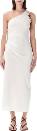 Sessun Femme, Robes, Blanc, Taille: 36 FR Leite Long Dress