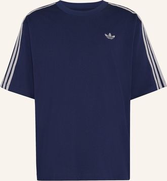adidas Originals Adidas Originals Oversized-Shirt 3-Streifen blau