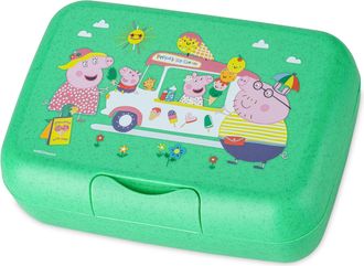 Koziol CANDY L PEPPA PIG POP Lunchbox | mit Trennschale, Clipverschluss | für Kinder | biozirkulärer Kunststoff, bruchfest, spülmaschinengeeignet | Schule, K