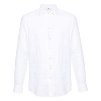 Etro Homme, Chemises, Blanc, Taille: 3XL Chemise en lin