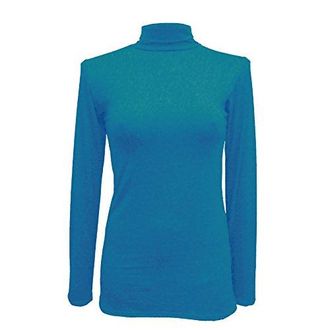 Cotton On Col roulé à manches longues stretch en viscose pour femme Taille 36-50 - Vert - Large