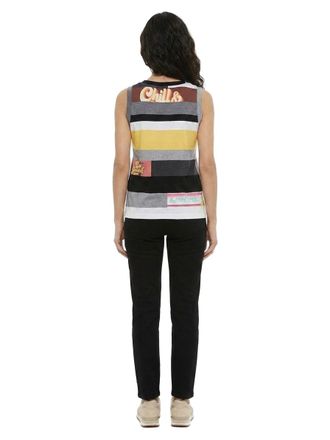 Dolce & Gabbana Womens Blue Cotton Tank Tops