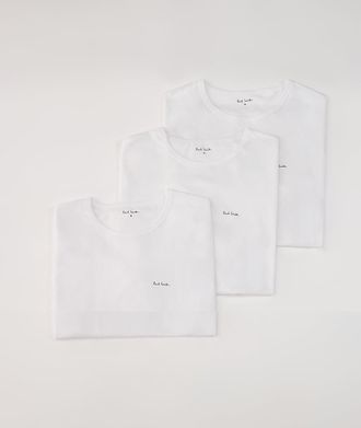 Paul Smith Lot de 3 t-shirts classiques - Blanc