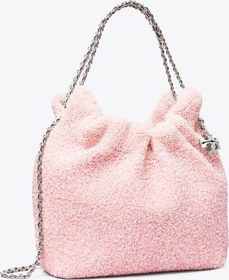 Tory Burch Damen x BonBon Mini Fleming Hobo Bag mit Verzierung