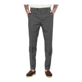 Berwich Anzughose mit Falten - - Trousers - Herren - Grau - M
