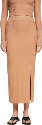 Esprit Damen 072CC1D302 Rock, 264/LIGHT Taupe 5, M