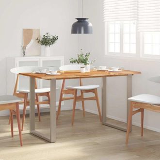 vidaXL Vidaxl - Table de salle &agrave; manger 140x70x76 cm Bois dacacia solide
