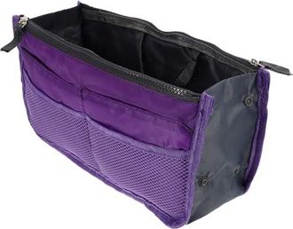 BESPORTBLE Doublure de Paquet &agrave; Main Multifonctionnelle Violette Paquet de Voyage Portable Imperm&eacute;able &agrave; Double Couche Multiples Poches Grand Organiseur de Maqui
