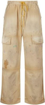 Rhude Pantalon cargo &agrave; d&eacute;tails tachet&eacute;