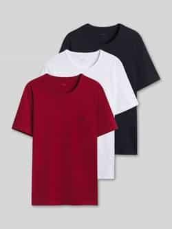 HUGO BOSS T-Shirt-Set mit Logo-Schriftzug im 3er-Pack
