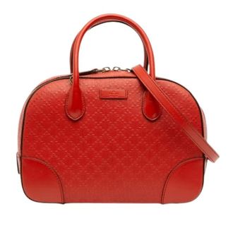 Gucci Sac &agrave; main en cuir Pre-owned - Femme - Pre-owned - Rouge - Taille: ONE Size