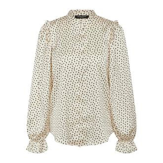 Bruuns Bazaar Bluse mit Puff&auml;rmeln - - Blouses & Shirts - Damen - Mehrfarbig - M